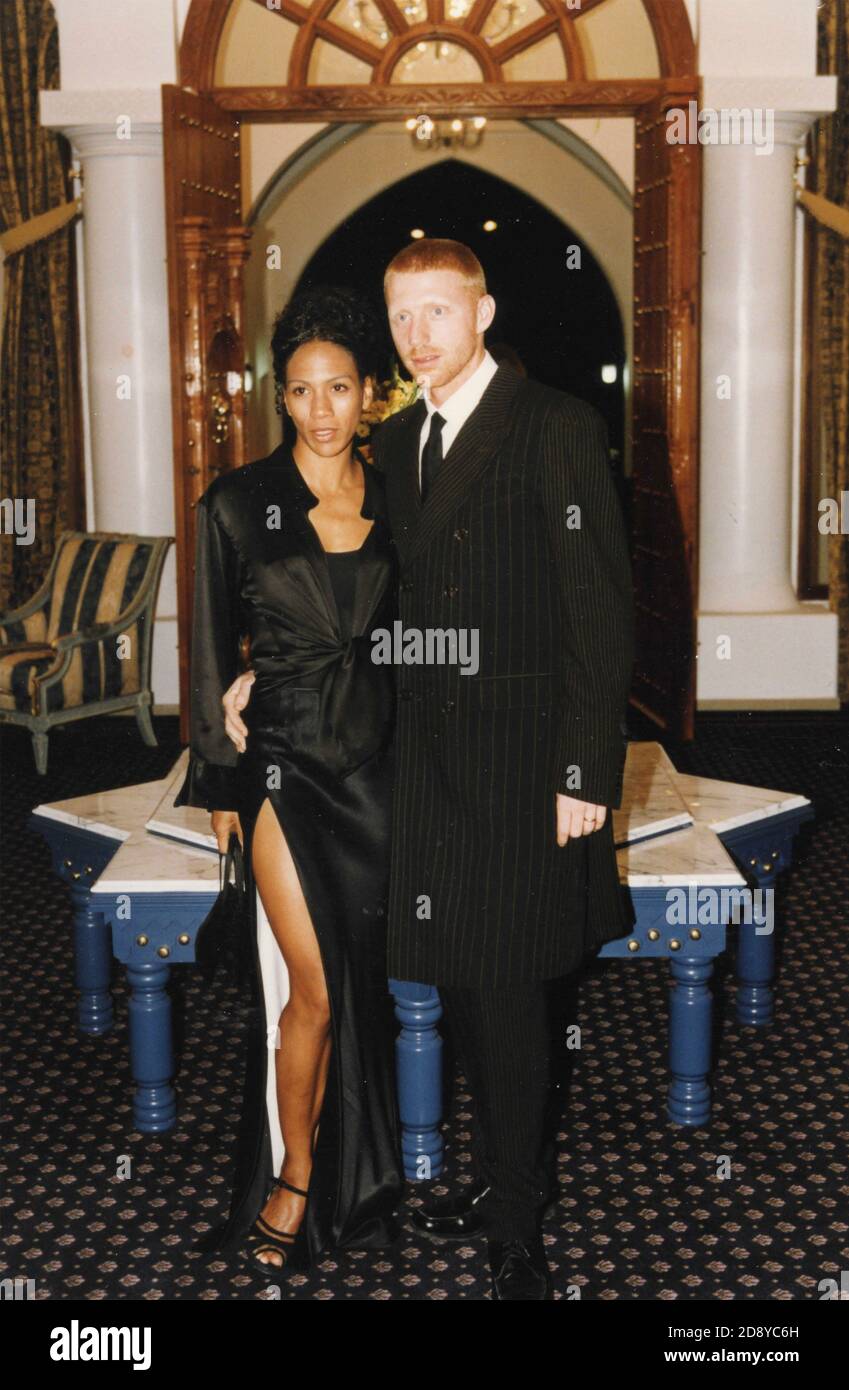 Boris becker and his wife barbara Banque de photographies et d’images à ...