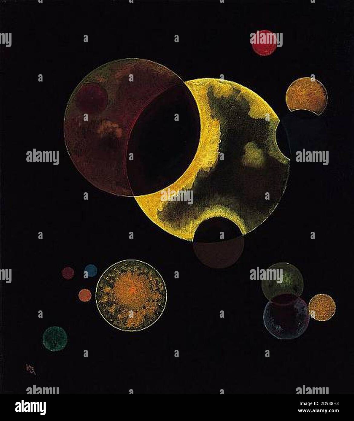 Vassily Kandinsky 1927 - cercles lourds Photo Stock - Alamy