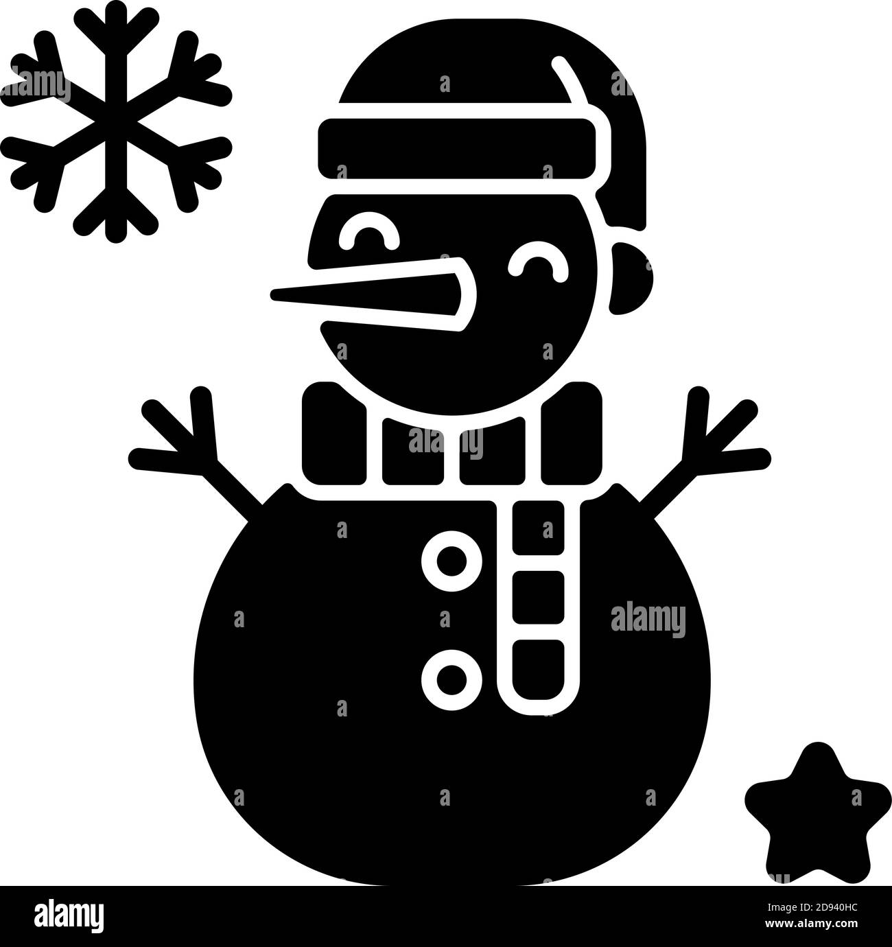 Construire bonhomme de neige Banque d'images détourées - Alamy