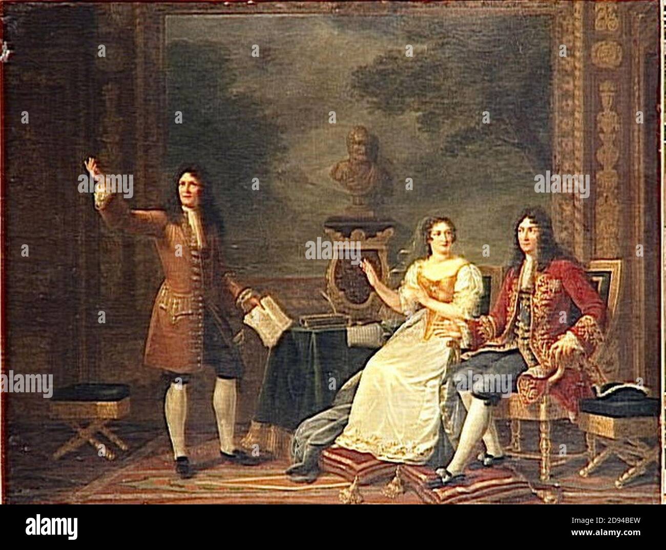 Julie Philipault - racine lisant Athalie devant Louis XIV et Madame de ...