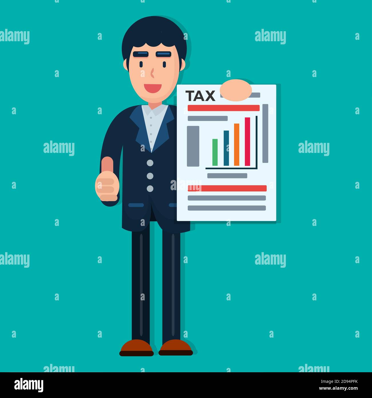 Tax form cartoon Banque de photographies et d’images à haute résolution ...