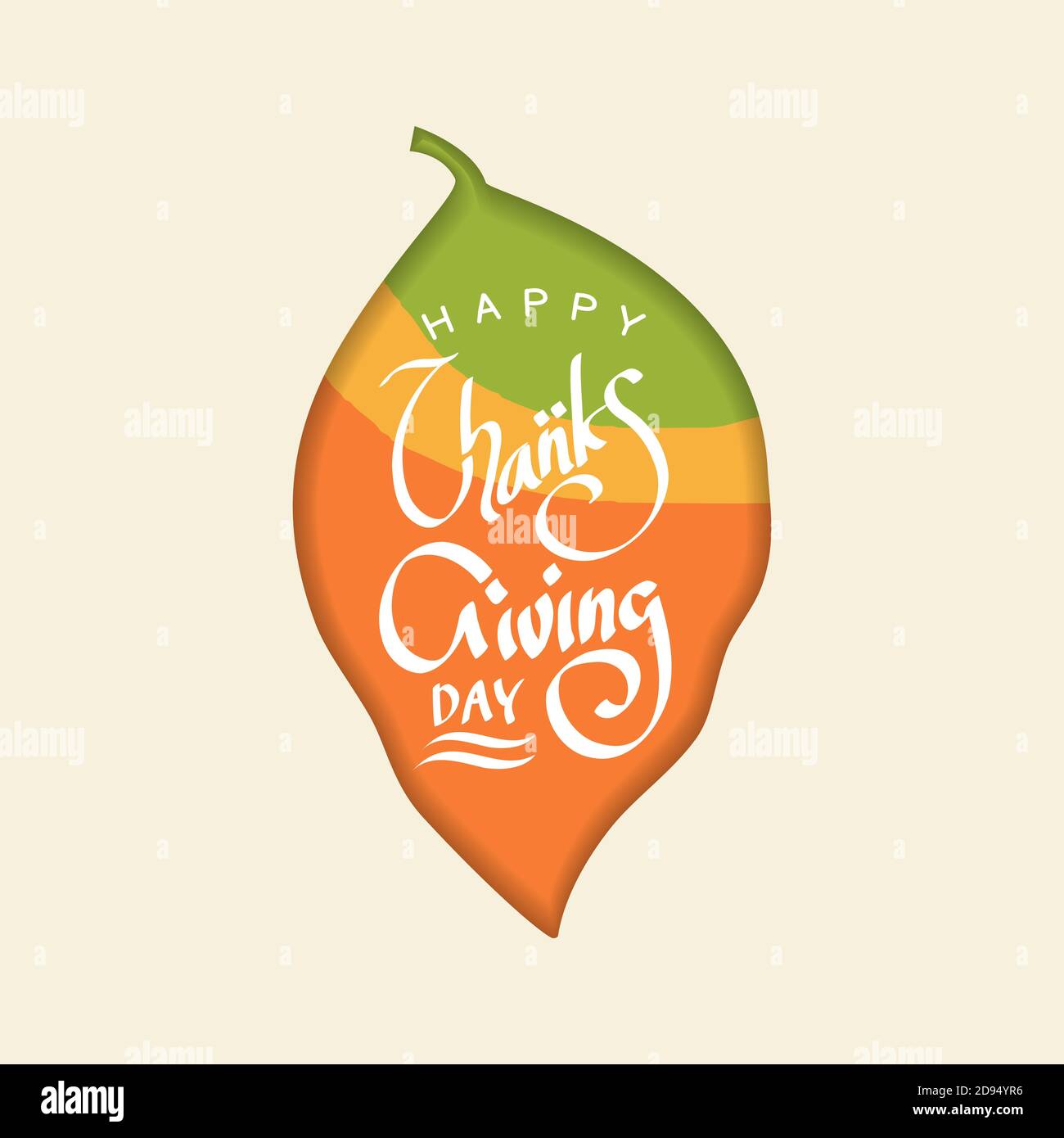 Joyeux jour d'action de grâce avec lettres et illustrations. Cartes de ...