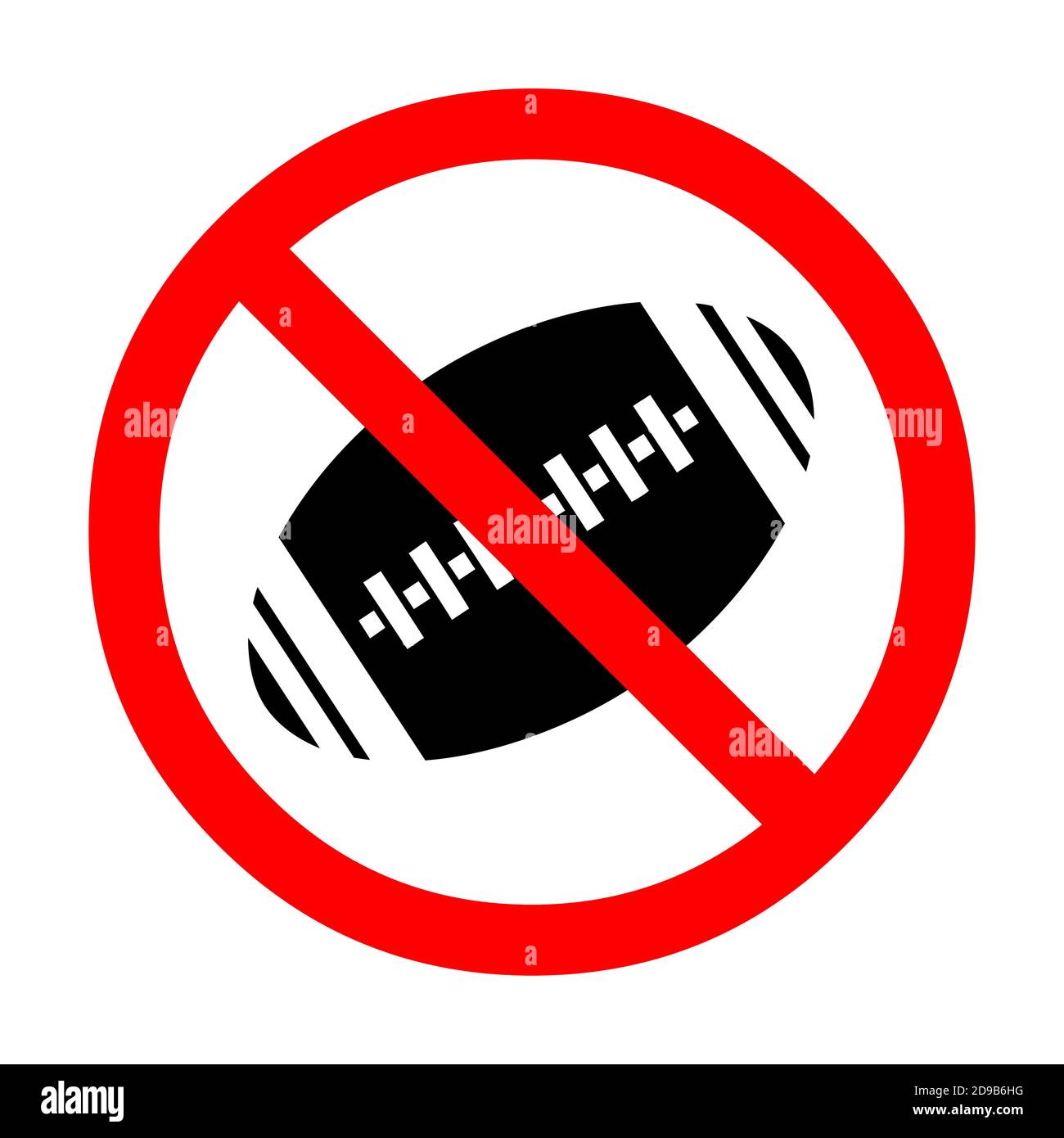 No football allowed sign Banque de photographies et d’images à haute ...