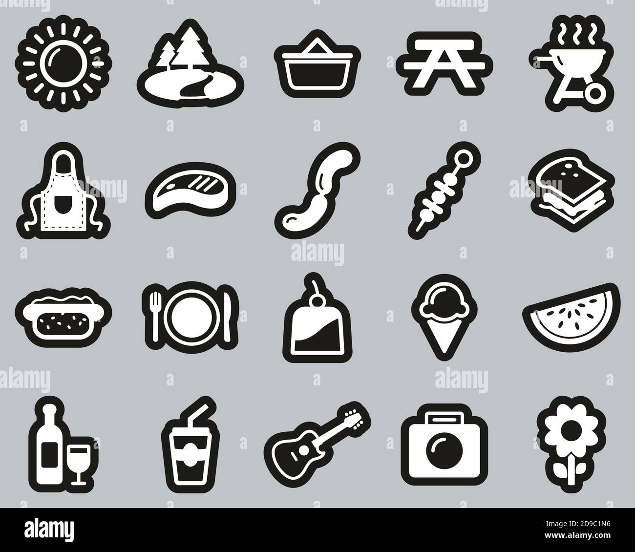 Logo de table de pique nique Banque d'images vectorielles - Alamy