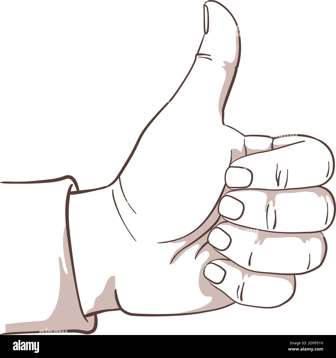 Faire Une Signe De La Main Banque d'images vectorielles - Alamy