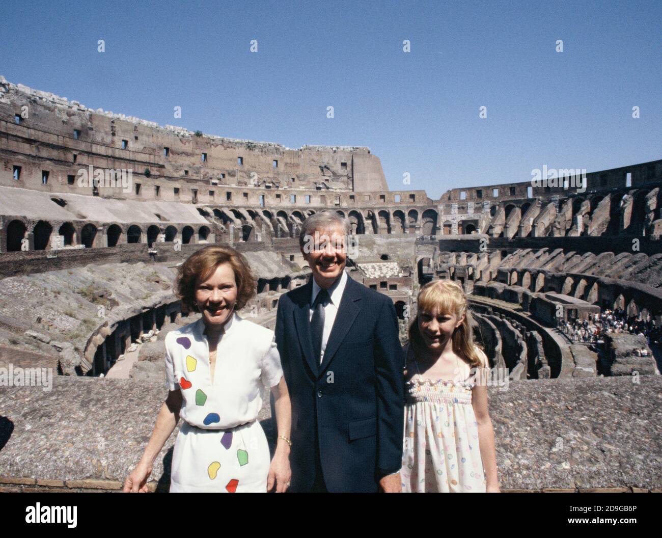 Le président Jimmy carter, la première dame Rosalynn carter et Amy ...