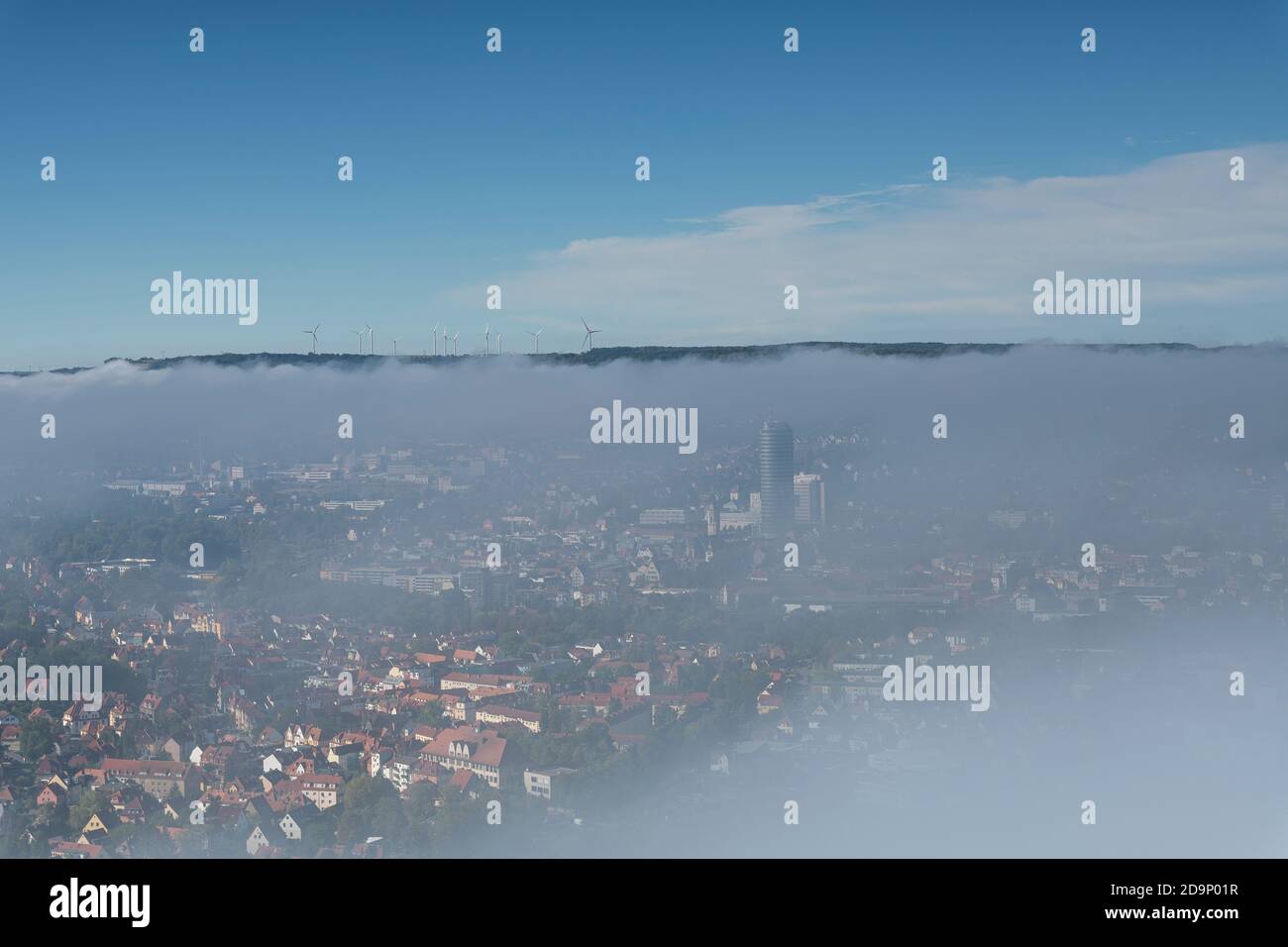 Vue sur la ville de jena en Banque de photographies et d’images à haute ...