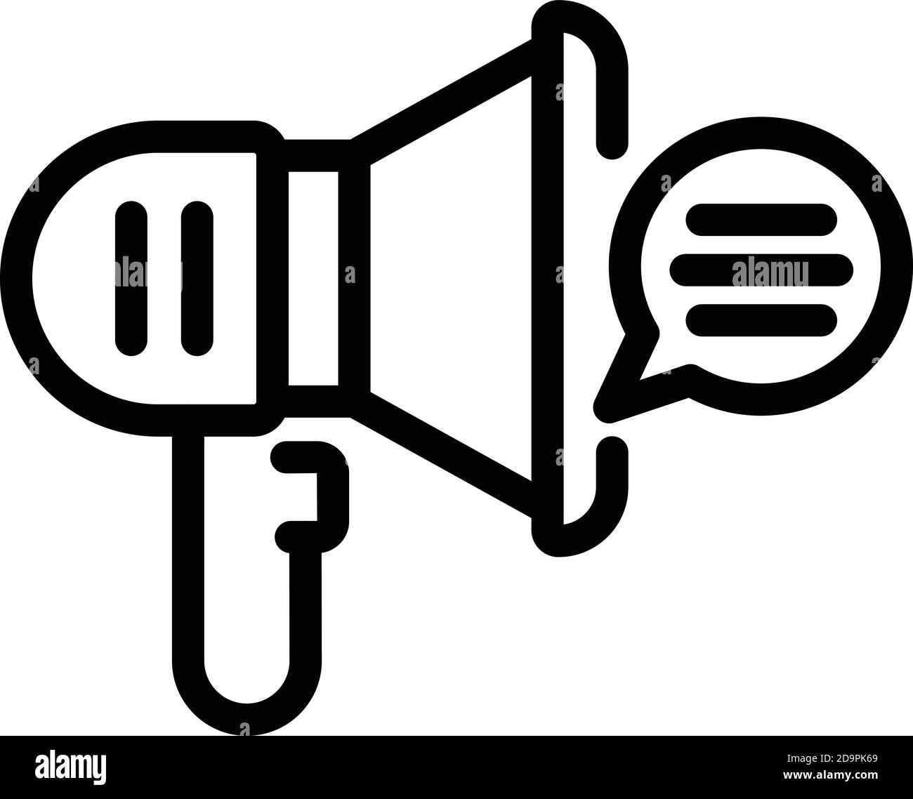 Icône de communication marketing. Outline marketing communication ...