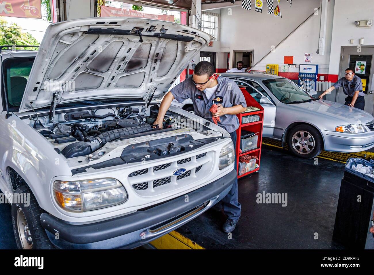 Floride miami biscayne boulevard jiffy lubrifiant Banque de ...