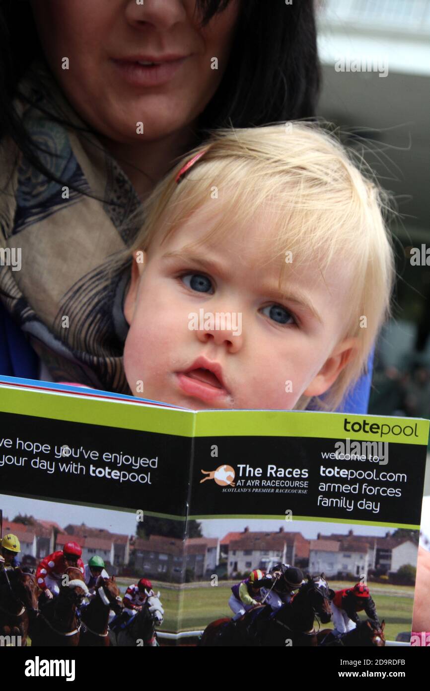 Family Fun Day à Ayr Racecourse, Ayr, Ayrshire, Écosse, Royaume-Uni ...