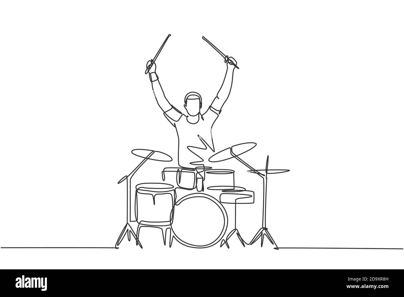 Joueur cymbale dessin Banque d'images détourées - Alamy