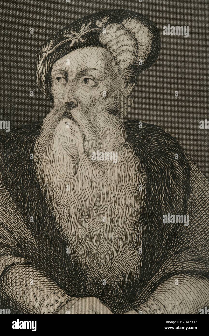 Gustavo I de Suecia o Gustavo I Vasa (1496-1560). Rey de Suecia (1523 ...