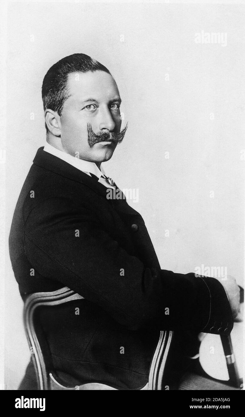 A portrait of kaiser wilhelm ii Banque de photographies et d’images à ...