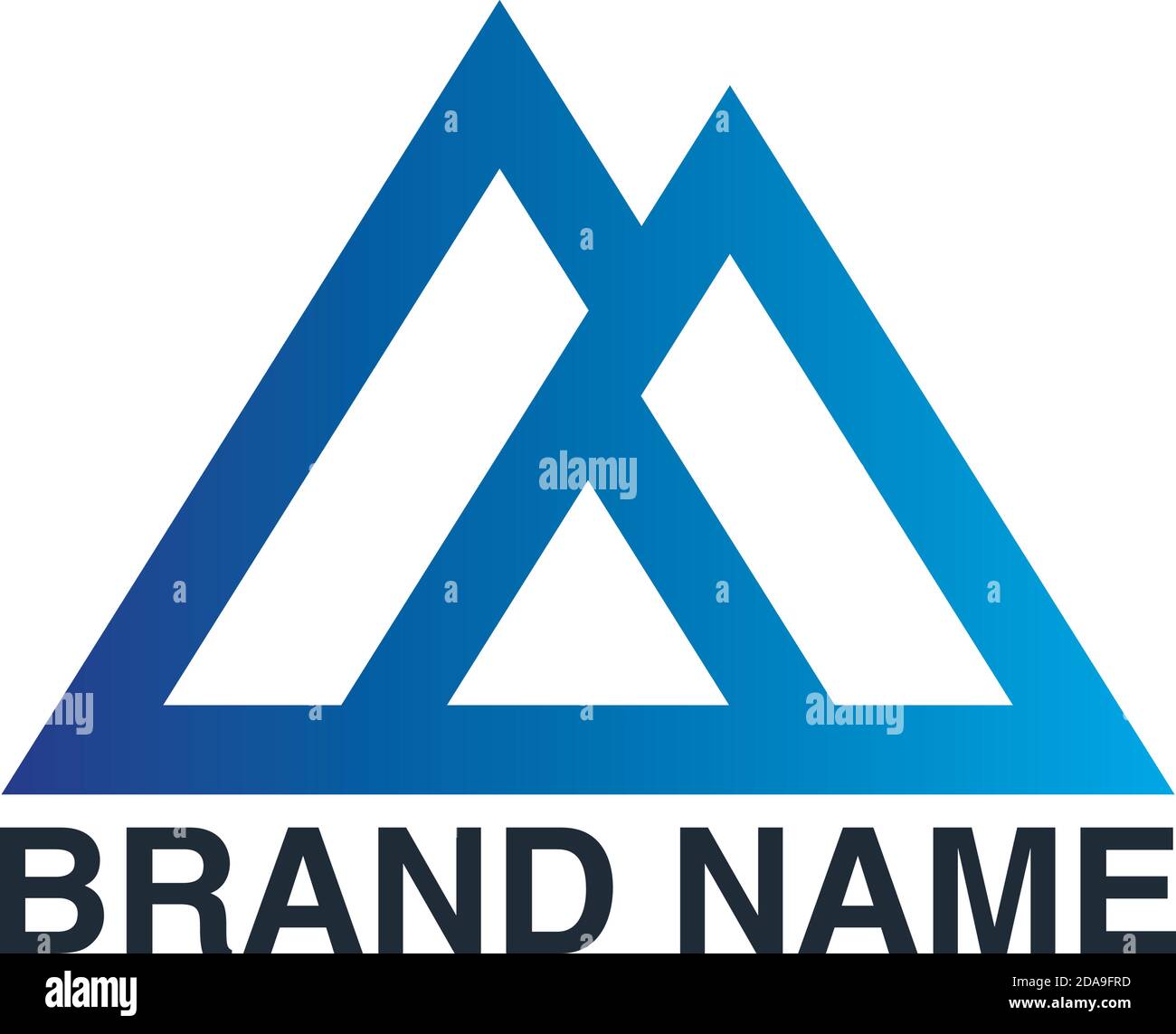 marque de marque triangles croix emblème symbole dessin vectoriel Image ...