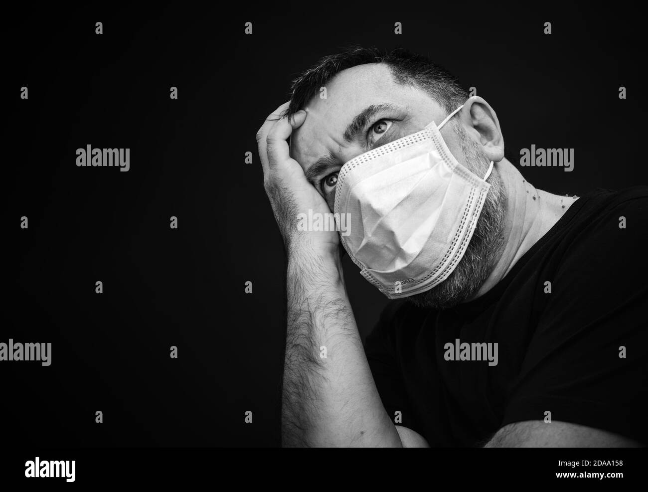 Rhume bactérien Banque d'images noir et blanc - Alamy