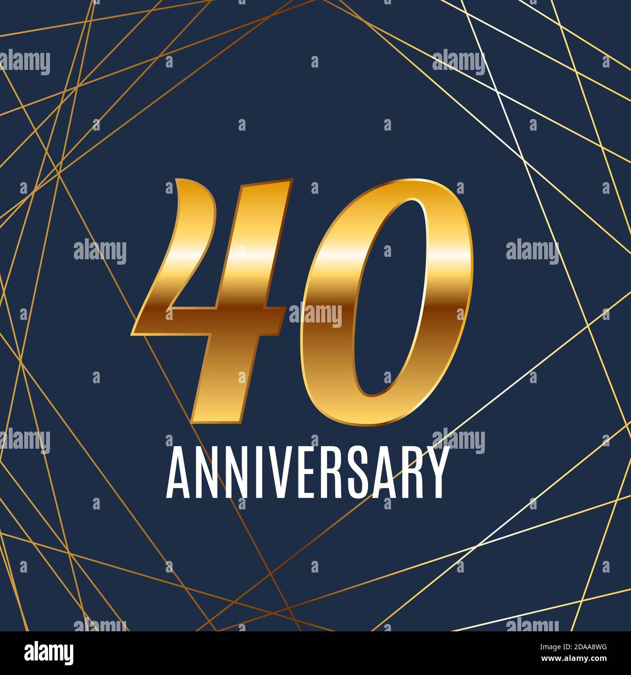 Logo anniversaire 40 ans Banque de photographies et d’images à haute ...