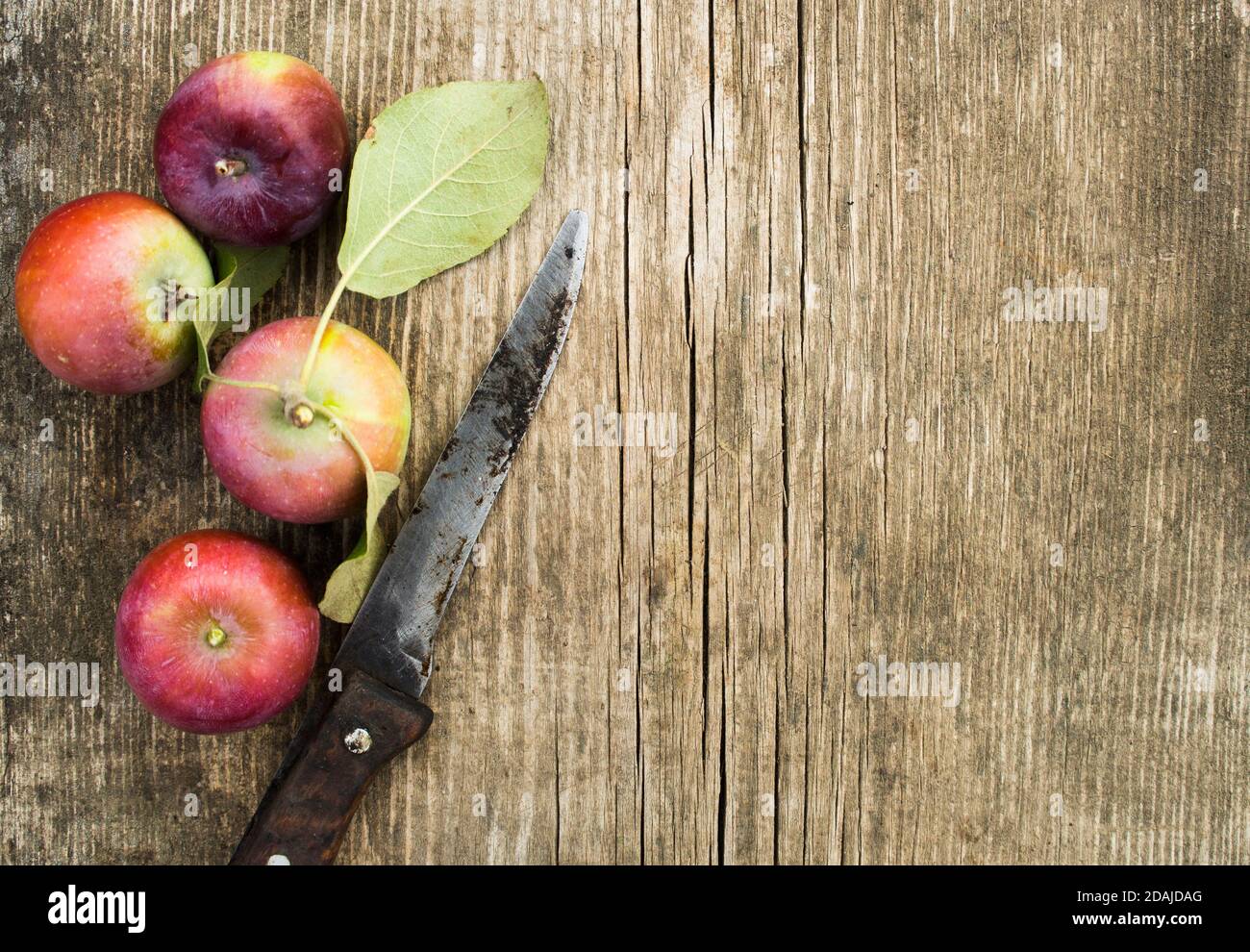Pommes sur une table Banque de photographies et d’images à haute ...