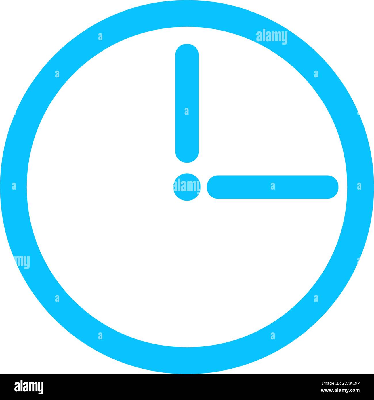 Passage de l'icône de temps plat. Pictogramme bleu sur fond blanc ...