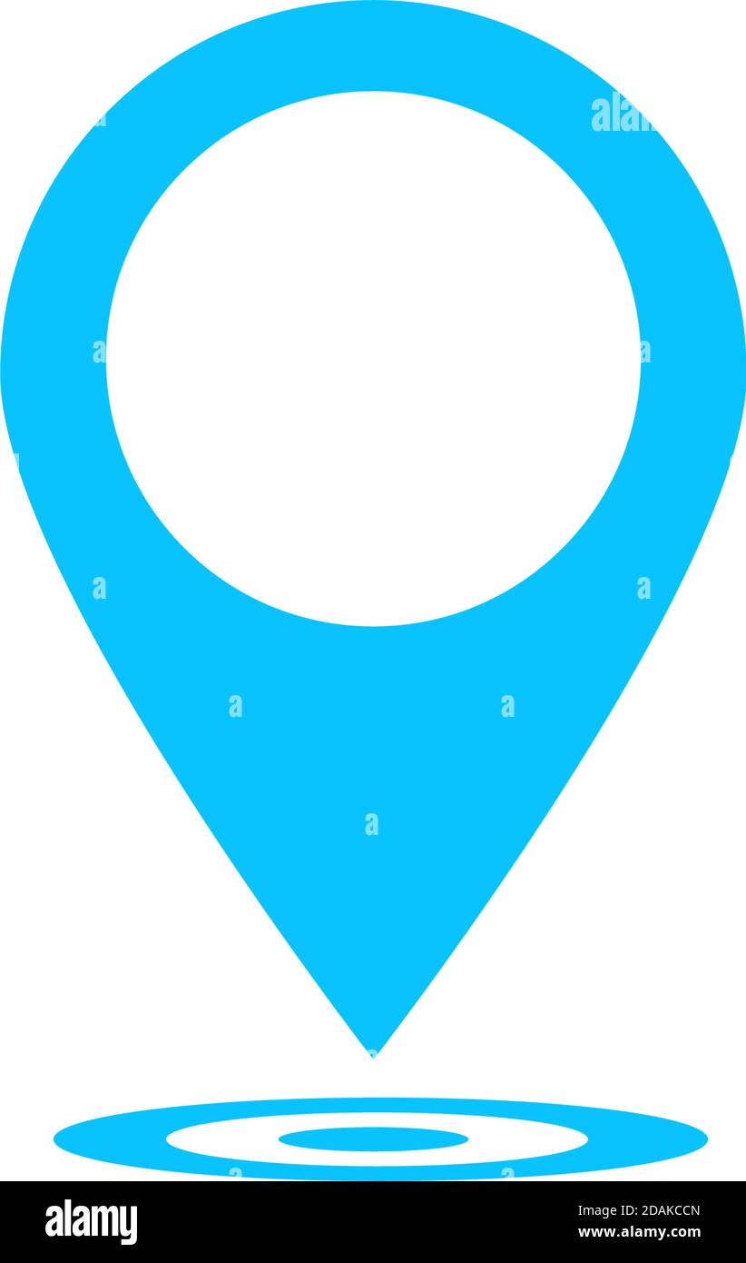 Marquer l'icône à plat. Pictogramme bleu sur fond blanc. Symbole d ...