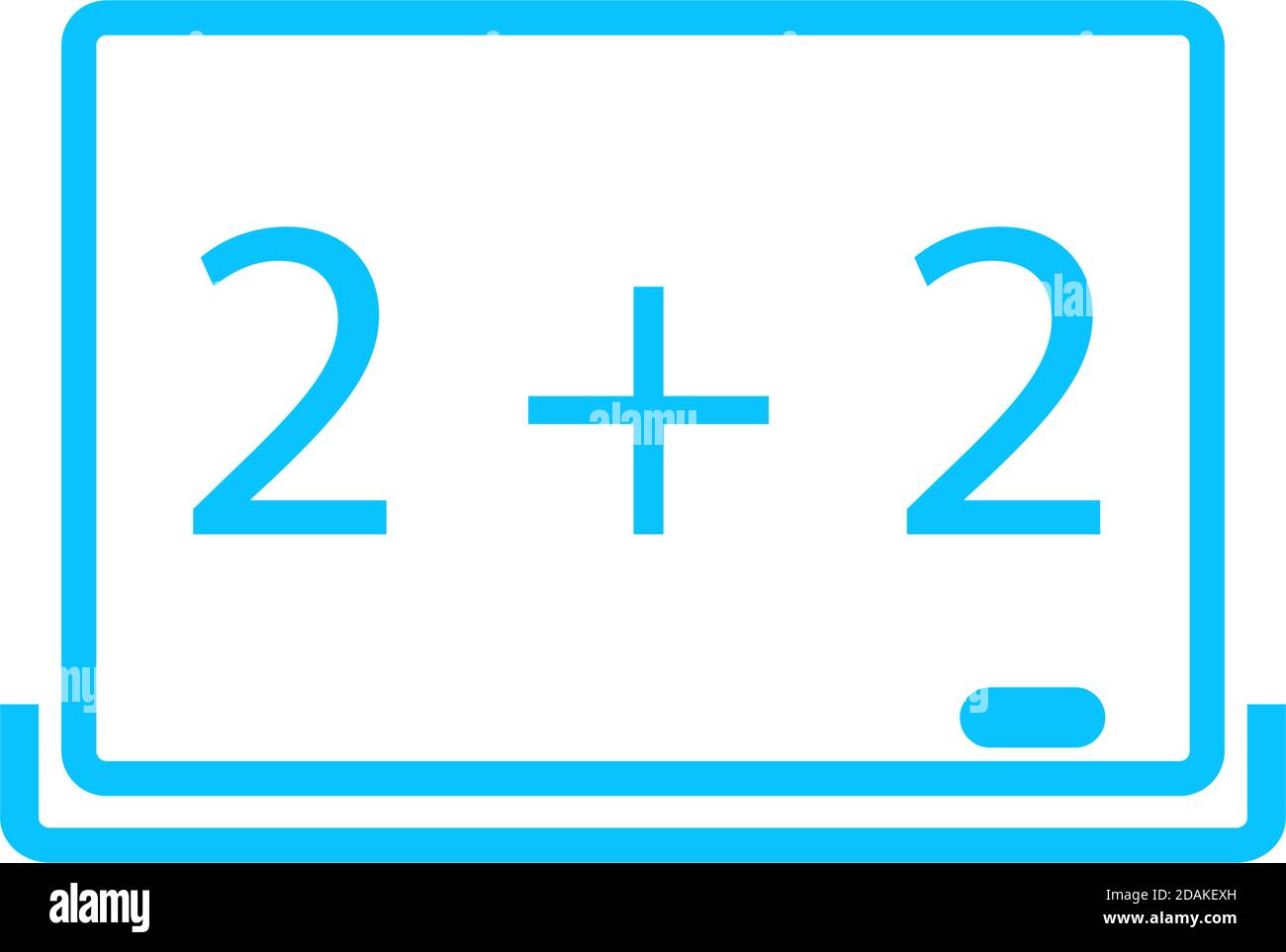 Icône de tableau blanc plate. Pictogramme bleu sur fond blanc. Symbole ...