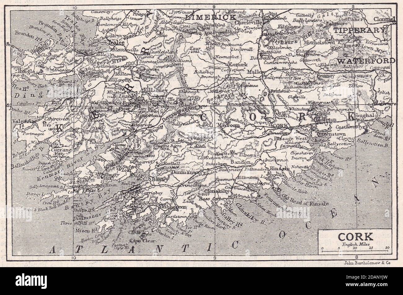 Map of cork ireland Banque de photographies et d’images à haute ...