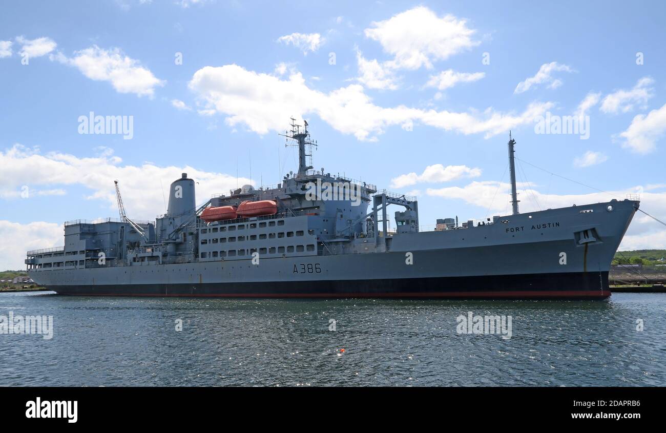 Navire auxiliaire de la flotte royale rfa fort rosalie Banque de ...