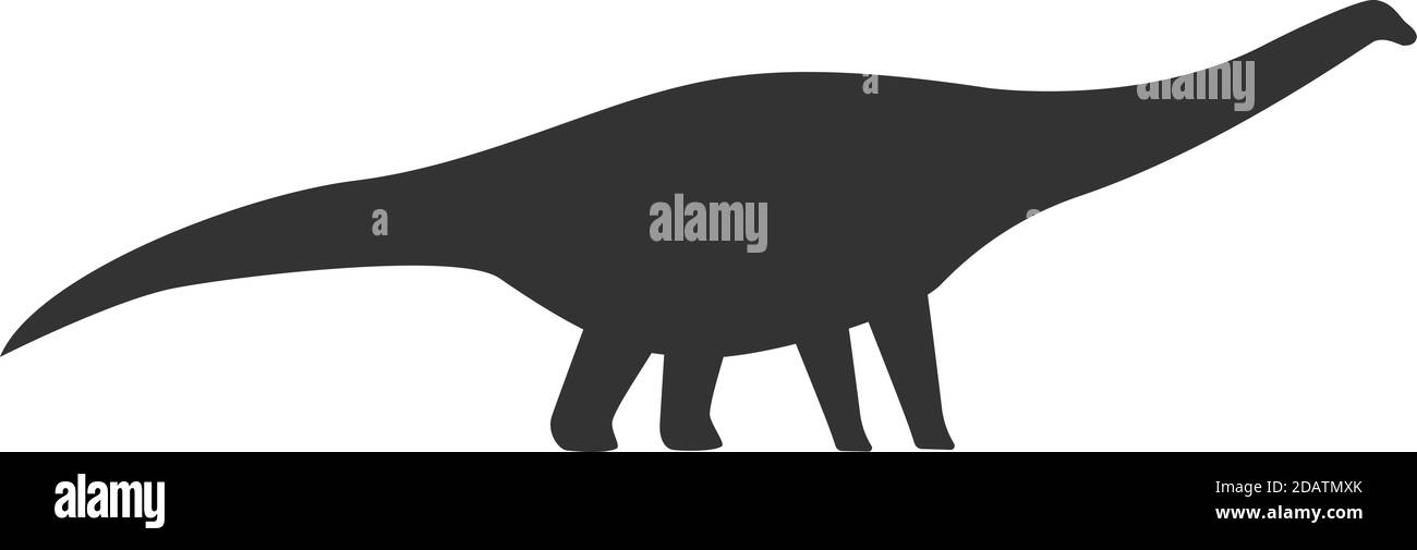 Dinosaur diplodocus silhouette Banque de photographies et d’images à haute résolution - Alamy