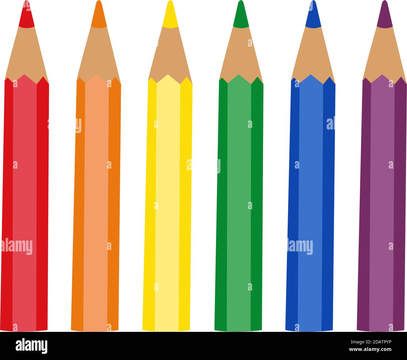 Crayons cartoon Banque d'images vectorielles - Alamy