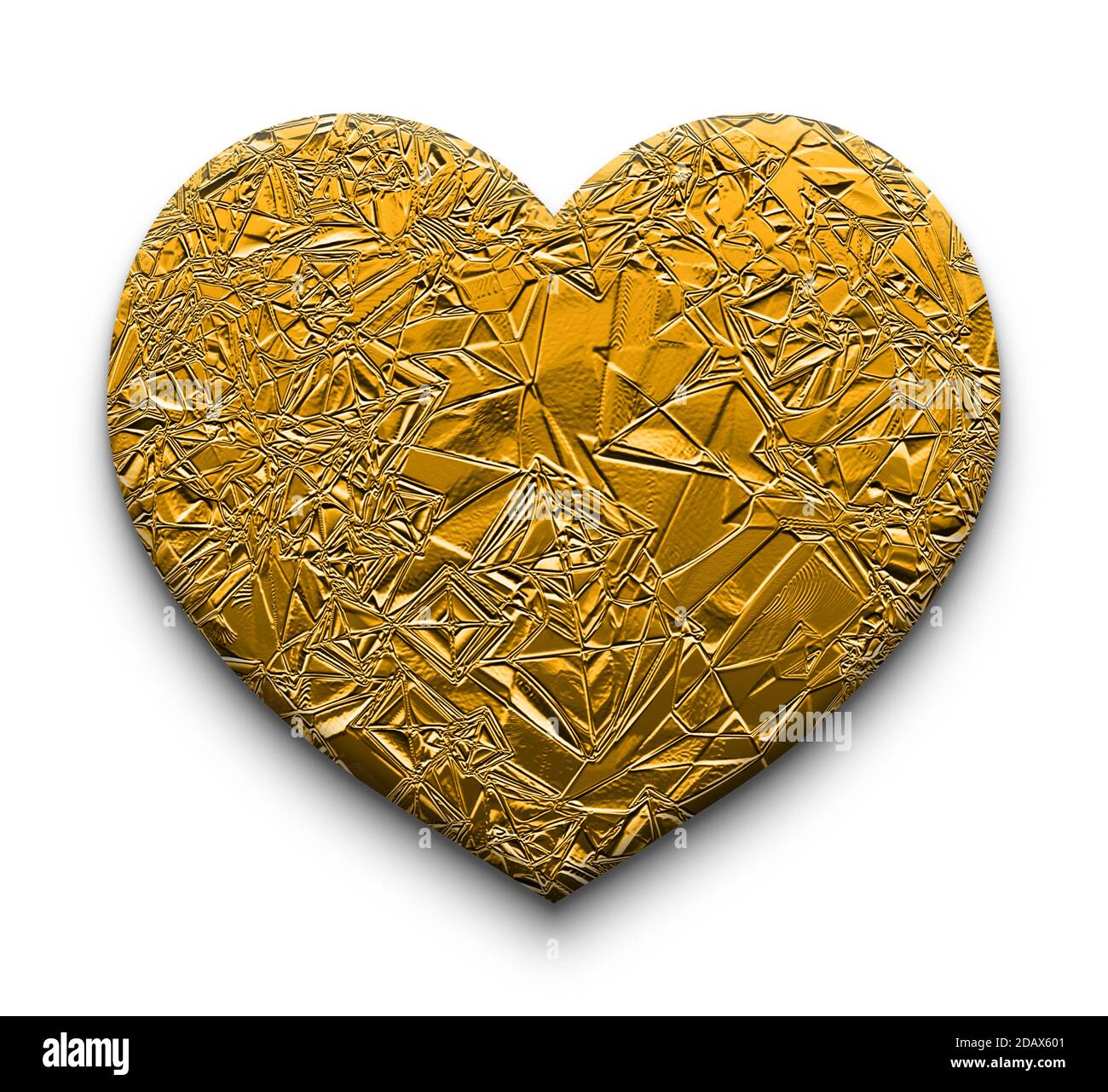 Coeur doré Banque de photographies et d’images à haute résolution - Alamy