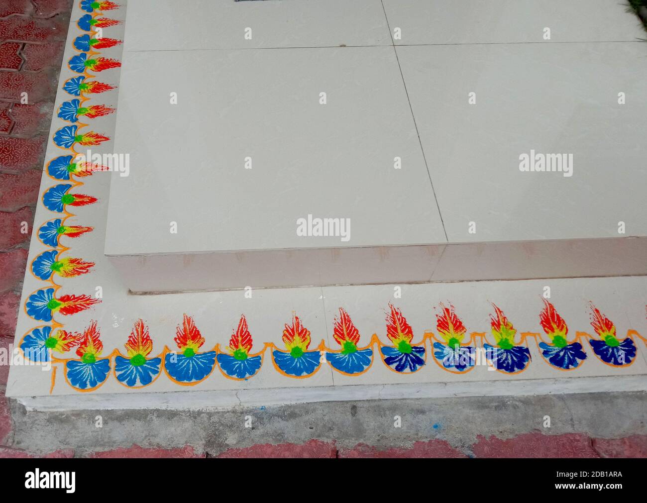 Dessins De Rangoli Banque d'image et photos - Alamy