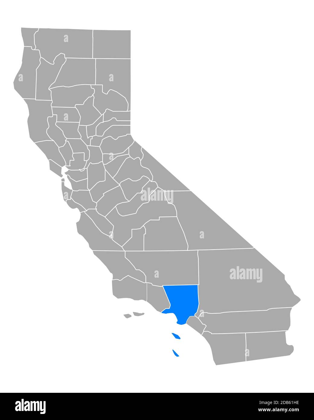 Los angeles county map Banque de photographies et d’images à haute ...