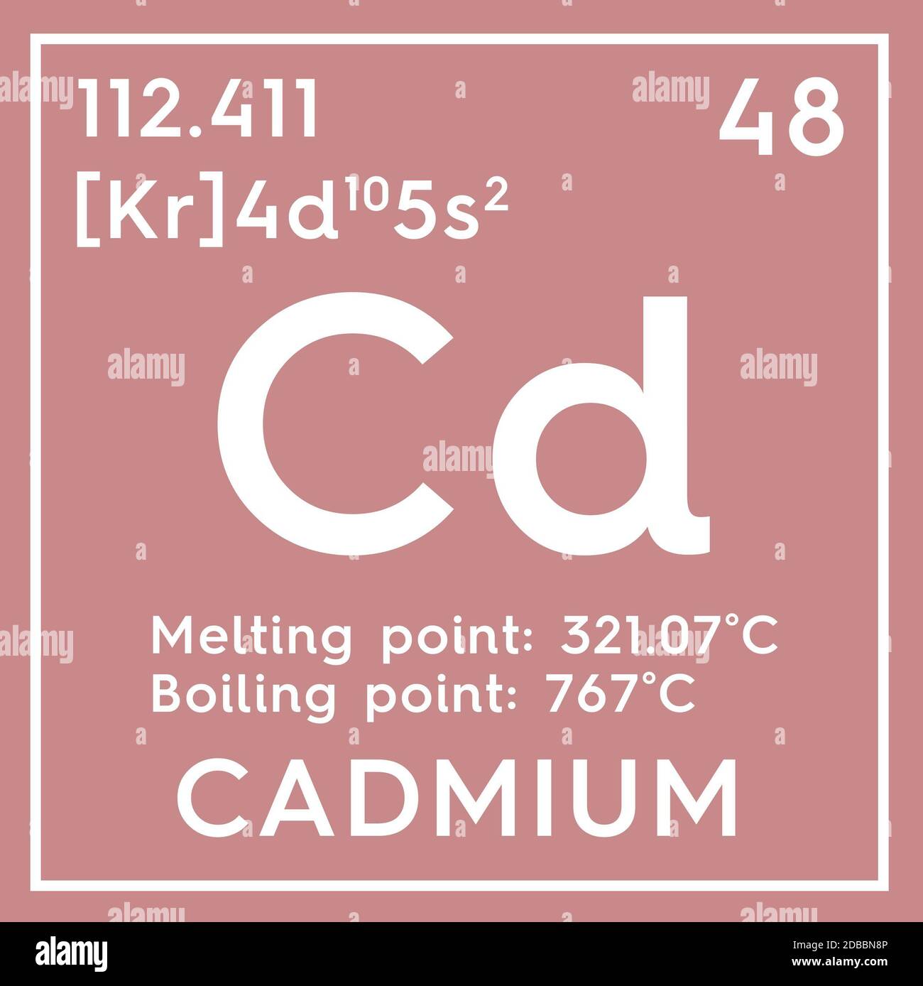 Cadmium atomic structure Banque de photographies et d’images à haute ...