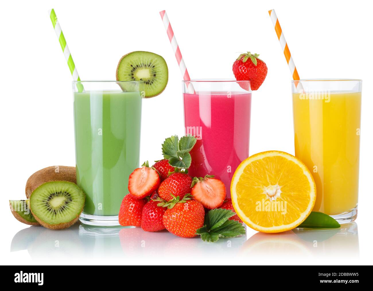 Smoothies aux fruits jus d'orange boisson de collection de smoothie ...