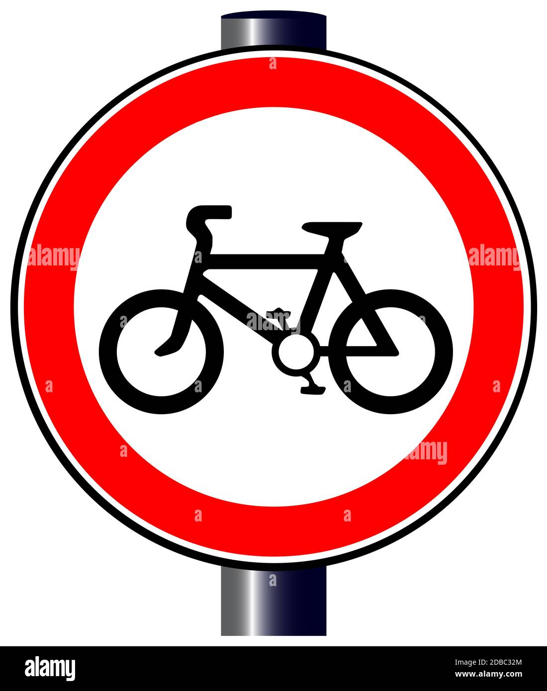 Panneau de signalisation rouge rond Banque de photographies et d’images ...