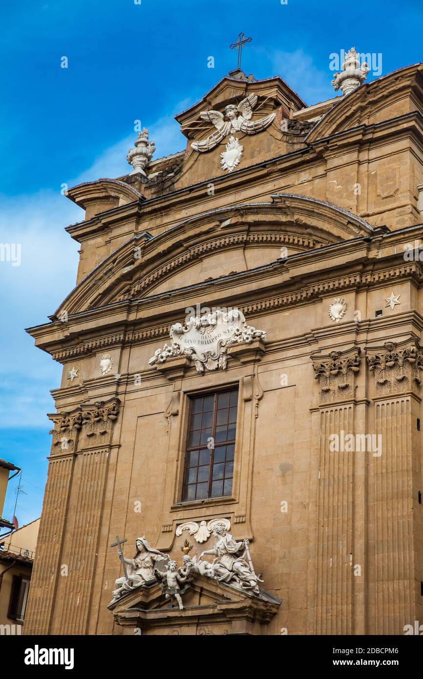 Détails de la façade de l'ensemble de San Firenze un magnifique ...