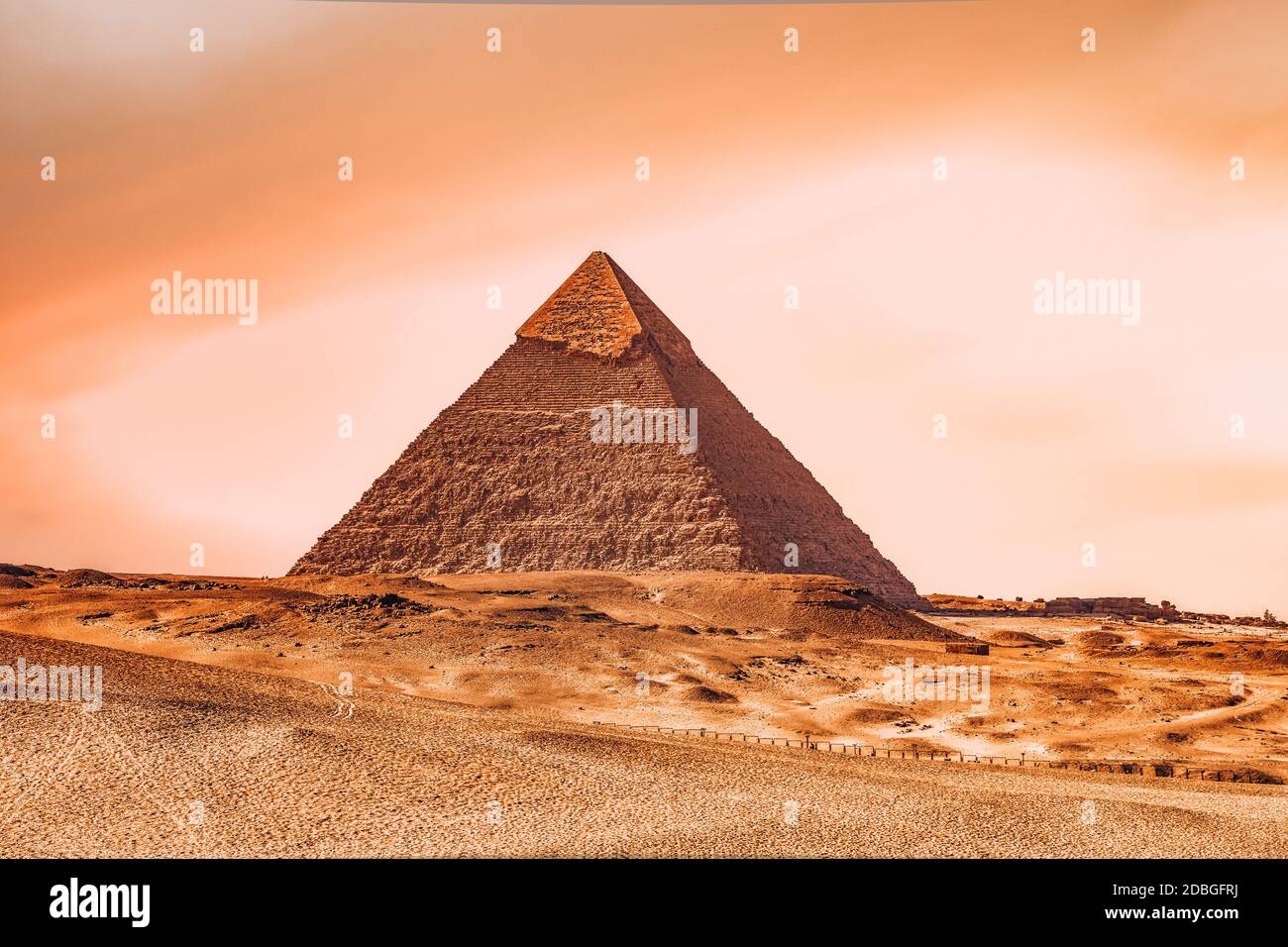 La grande pyramide de Khafre dans le plateau de Gizeh. Le Caire, Égypte ...