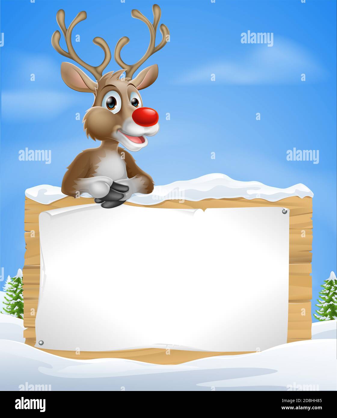 Rudolf le renne au nez rouge Banque de photographies et d’images à ...