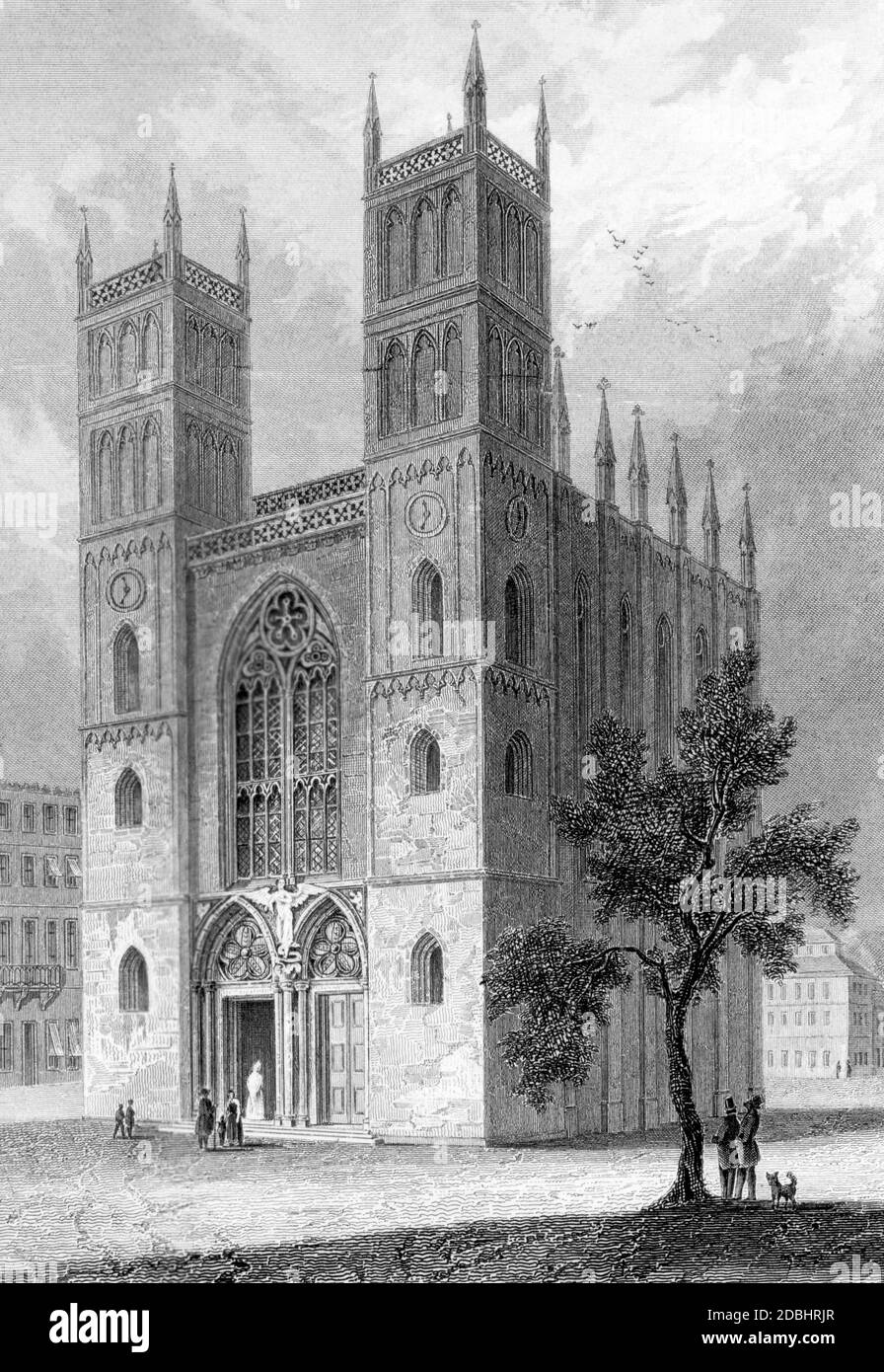 Berlin vers 1840 Banque d'images noir et blanc - Alamy