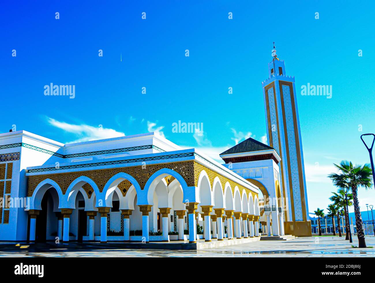 Mosquée marocaine du Maroc. Mosquée islamique pour la prière. Port de ...