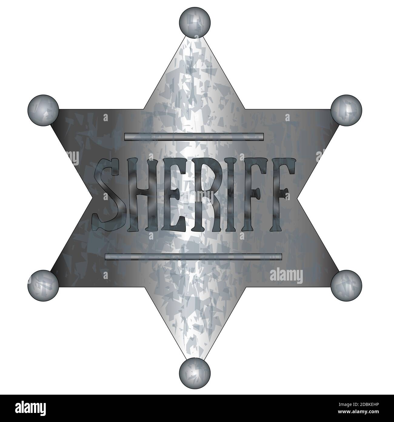 Un badge de shérif du Far West américain Photo Stock - Alamy