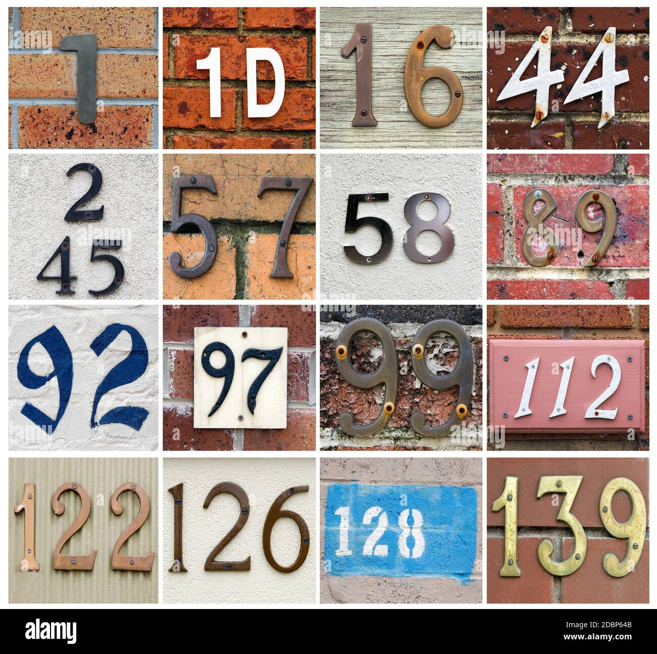 Number plate collage Banque de photographies et d’images à haute ...