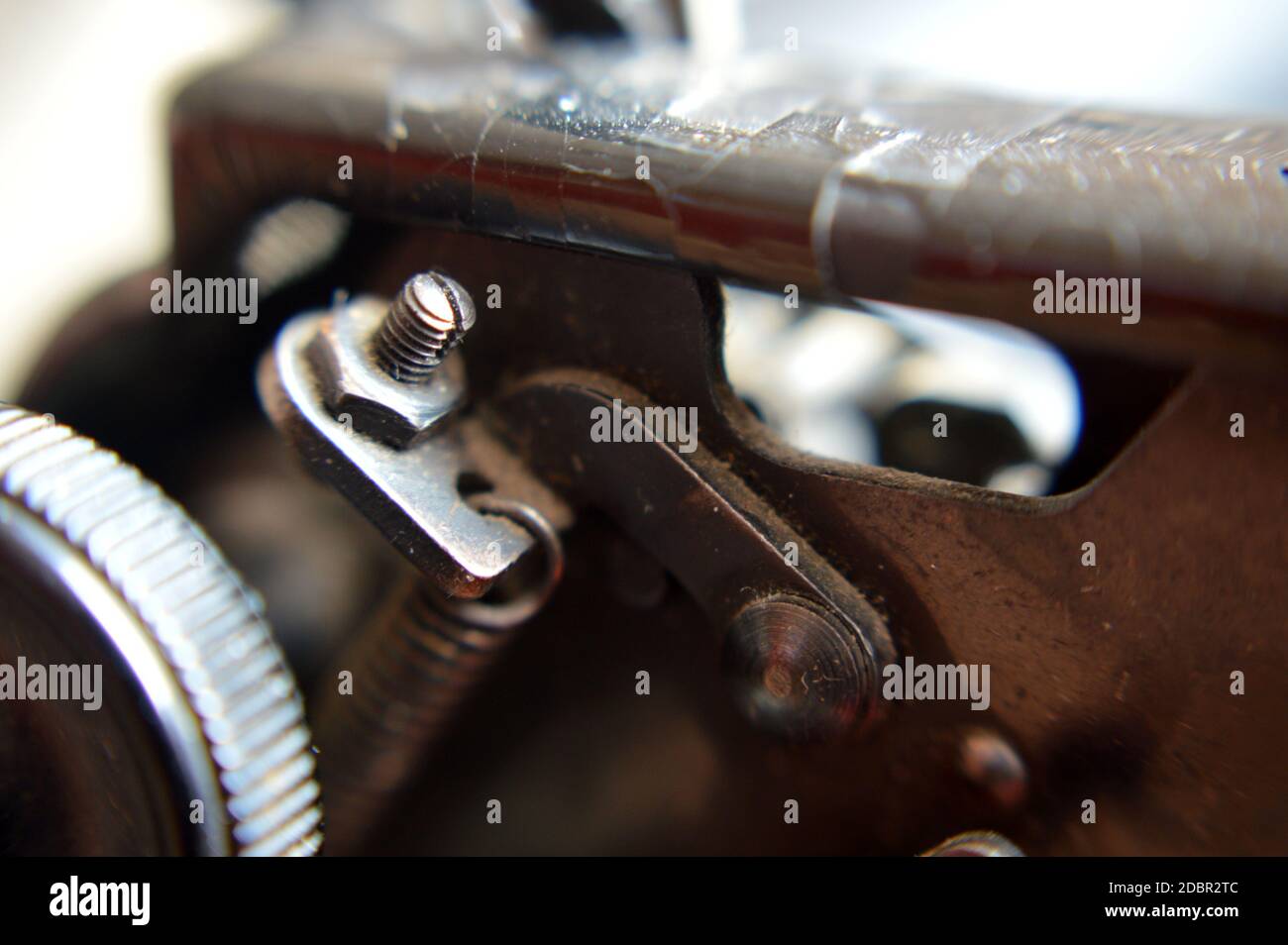 Ancienne machine à écrire détail, dactylographie sur machine à écrire ...