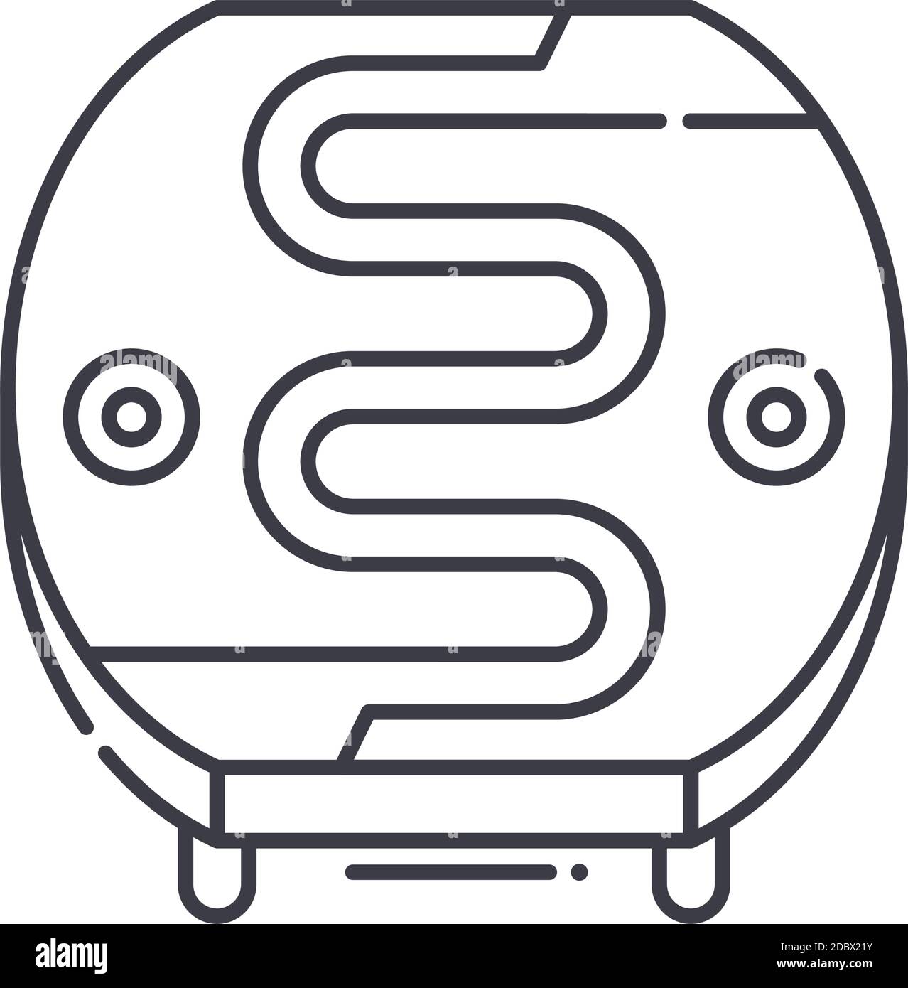 Icône Ldr Illustration Linéaire Isolée Vecteur Ligne Mince Symbole