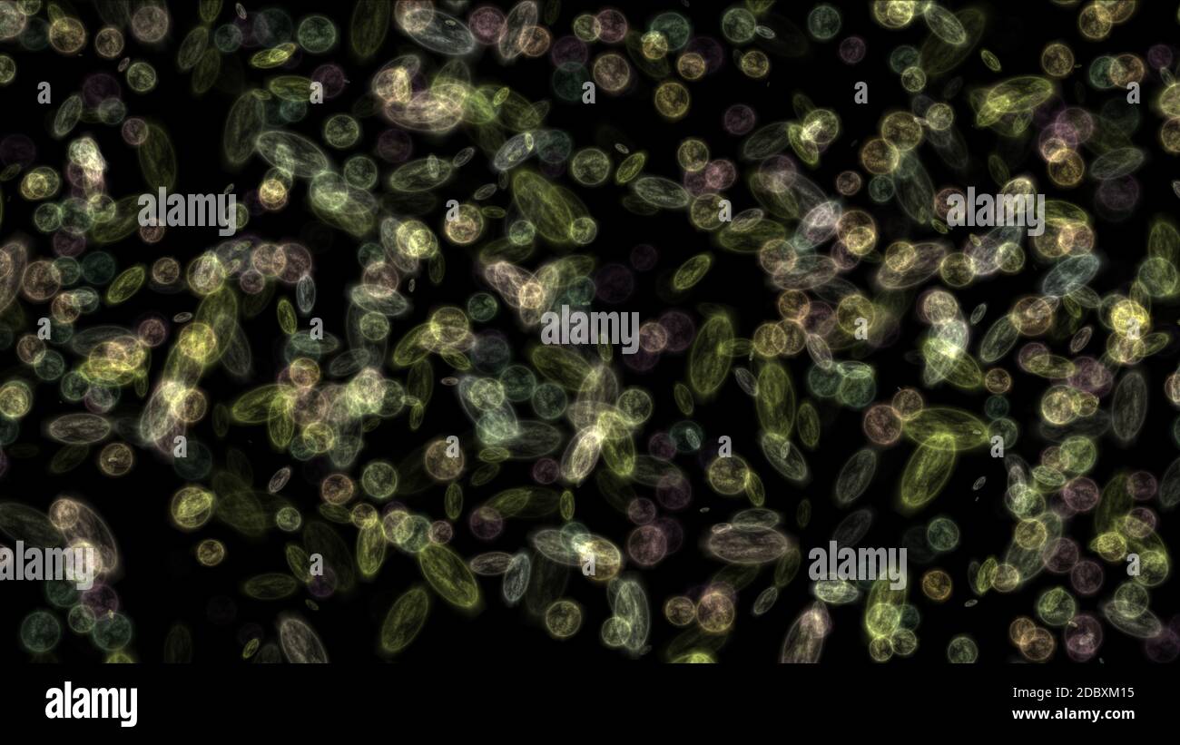 les bactéries visibles au microscope, rendent l'illustration Photo ...