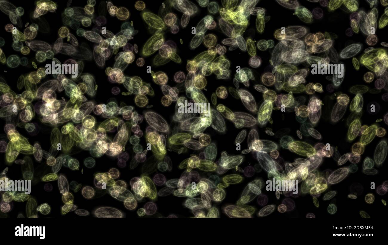 les bactéries visibles au microscope, rendent l'illustration Photo ...