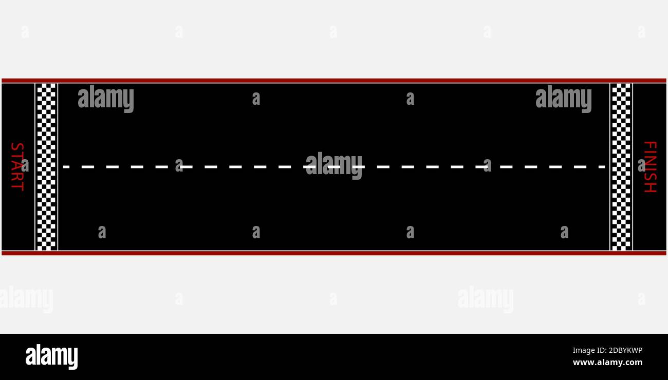 Piste de course vue de haut Banque d'images vectorielles - Alamy