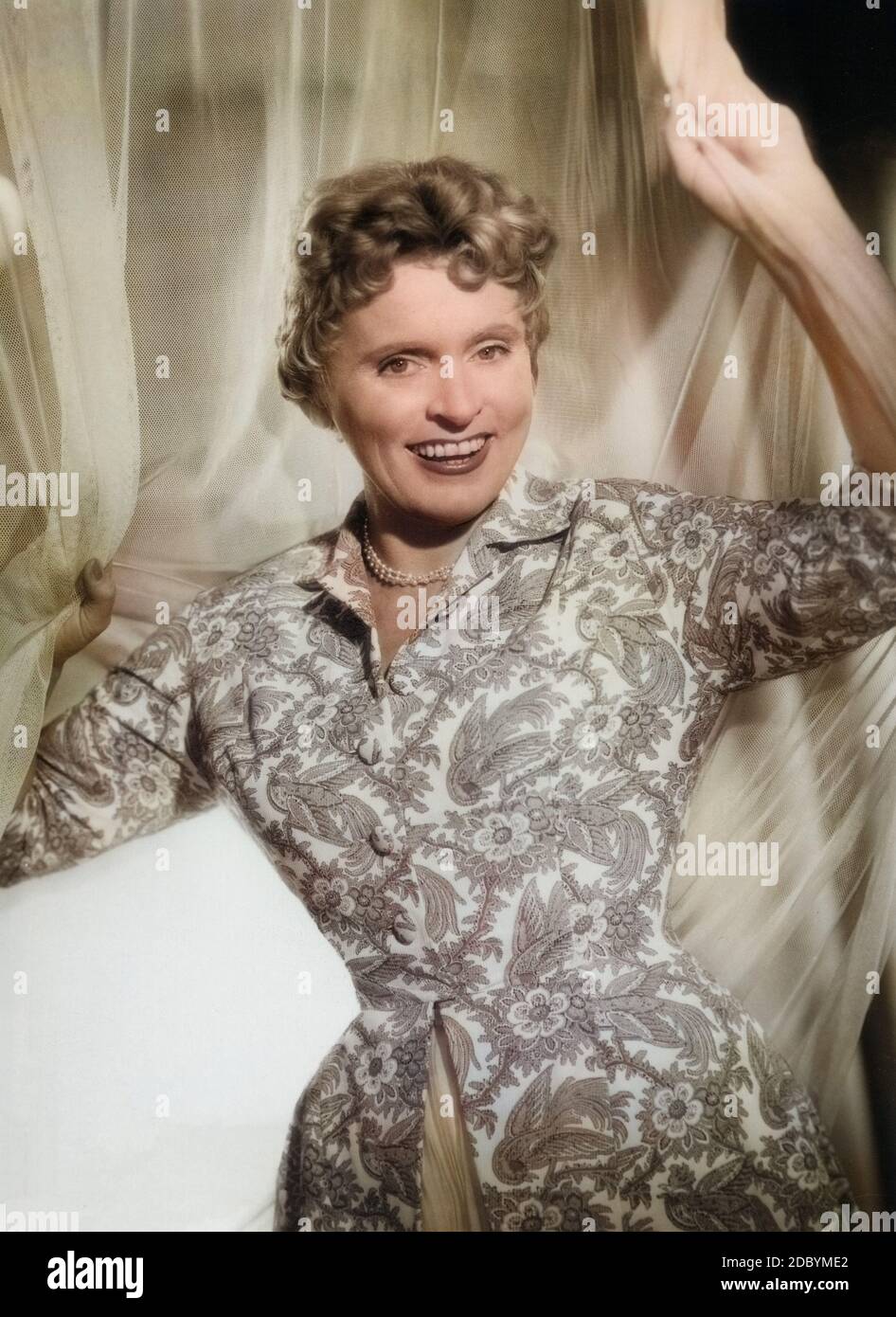 Luise Ullrich, Österreichische Schauspielerin, Deutschland Mitte 1950er ...