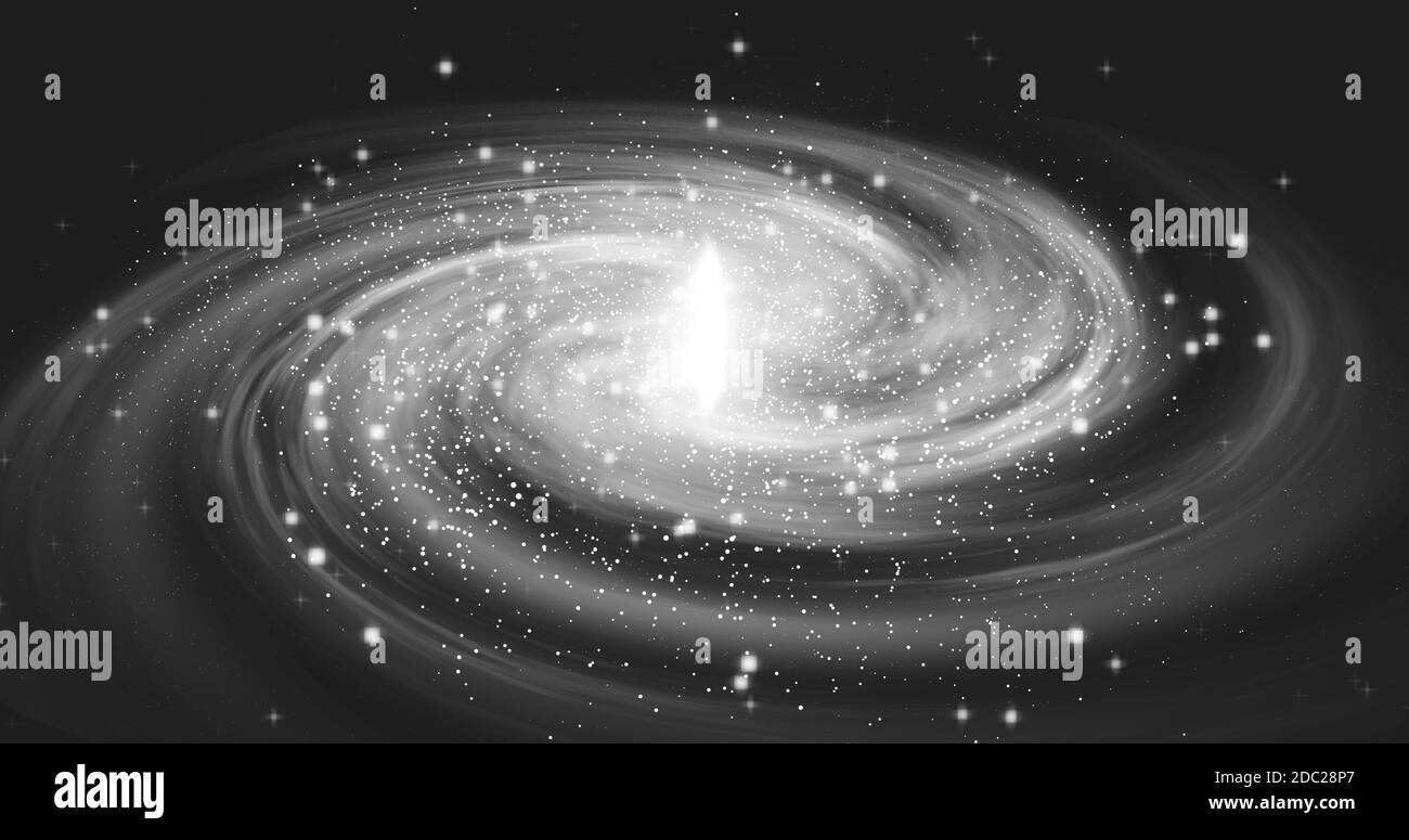 Galaxie avec des millions d'étoiles. La galaxie de la voie lactée ...