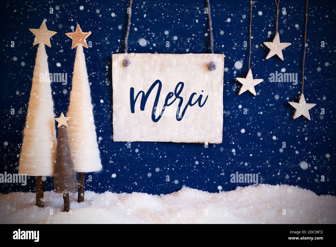 Sign french text merci means Banque de photographies et d’images à ...