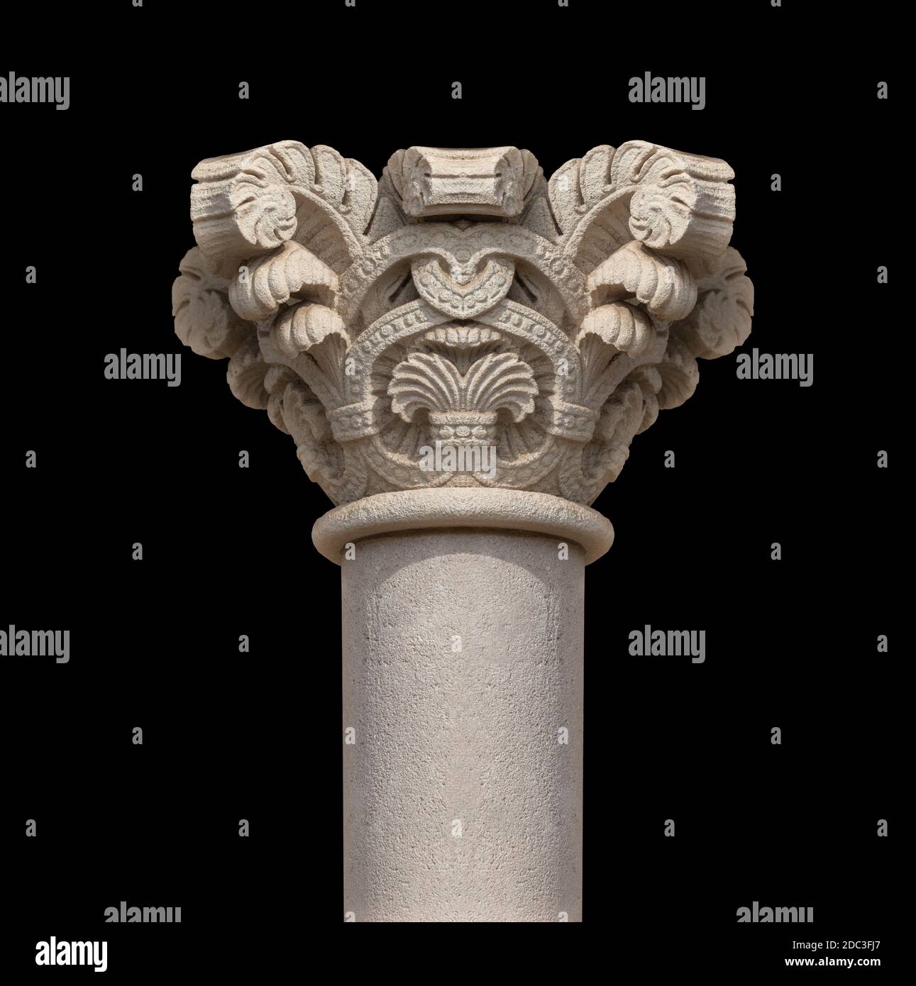 Éléments de décorations architecturales de bâtiments, colonnes et ...